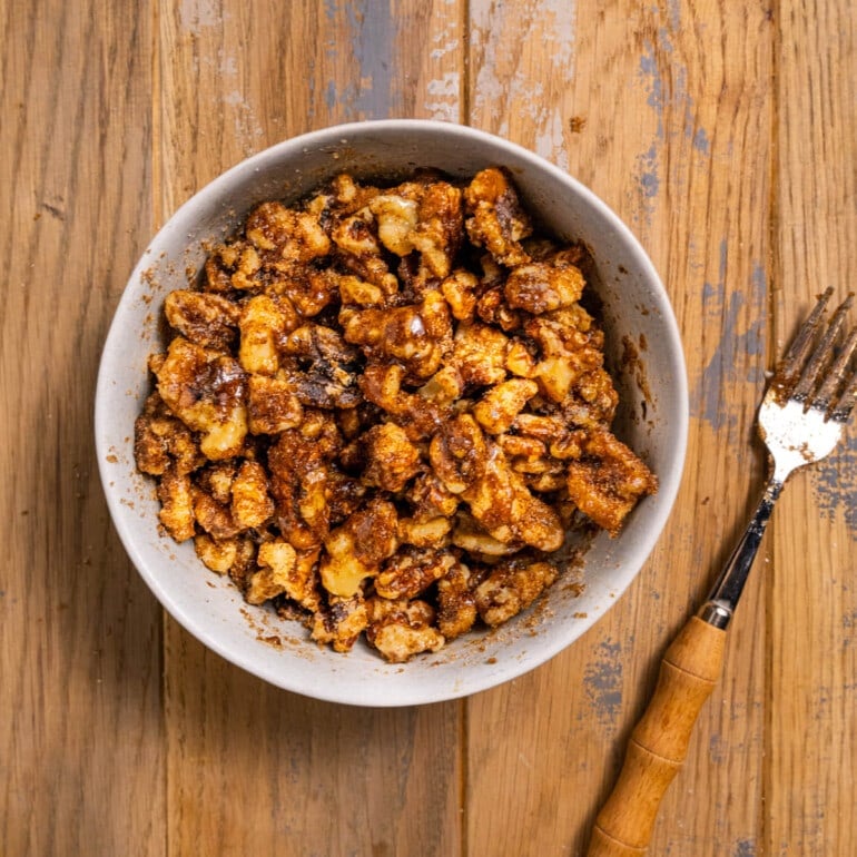 5-Ingredient Baked Candied Cinnamon-Sugar Walnuts — Marley's Menu