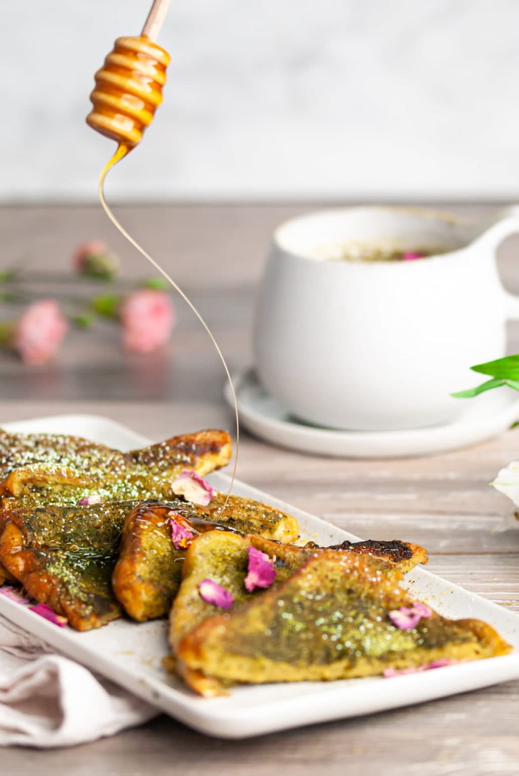 20-Minute Honey Matcha French Toast — Marley's Menu