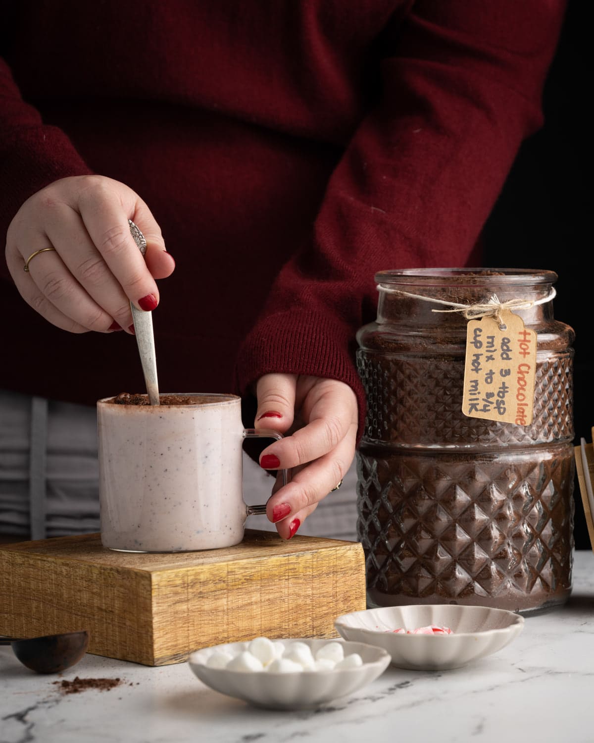3-Ingredient Homemade Hot Chocolate Mix with Real Chocolate — Marley's Menu