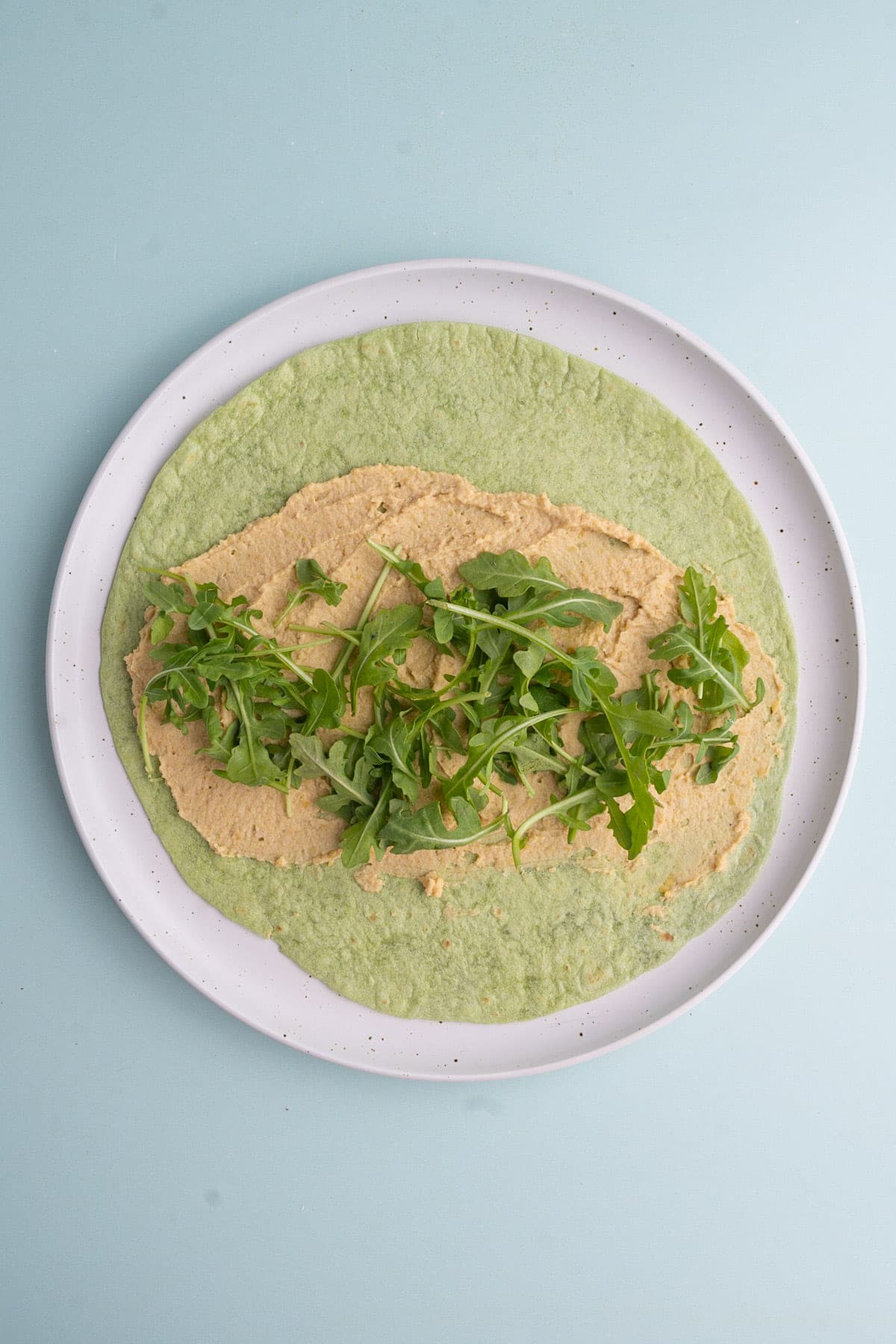 Fresh and Crunchy Vegetable Hummus Wrap — Marley's Menu
