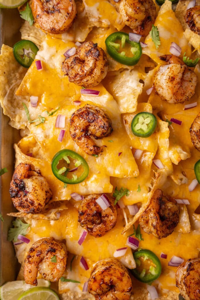 15-Minute Oven-Baked Shrimp Nachos — Marley's Menu