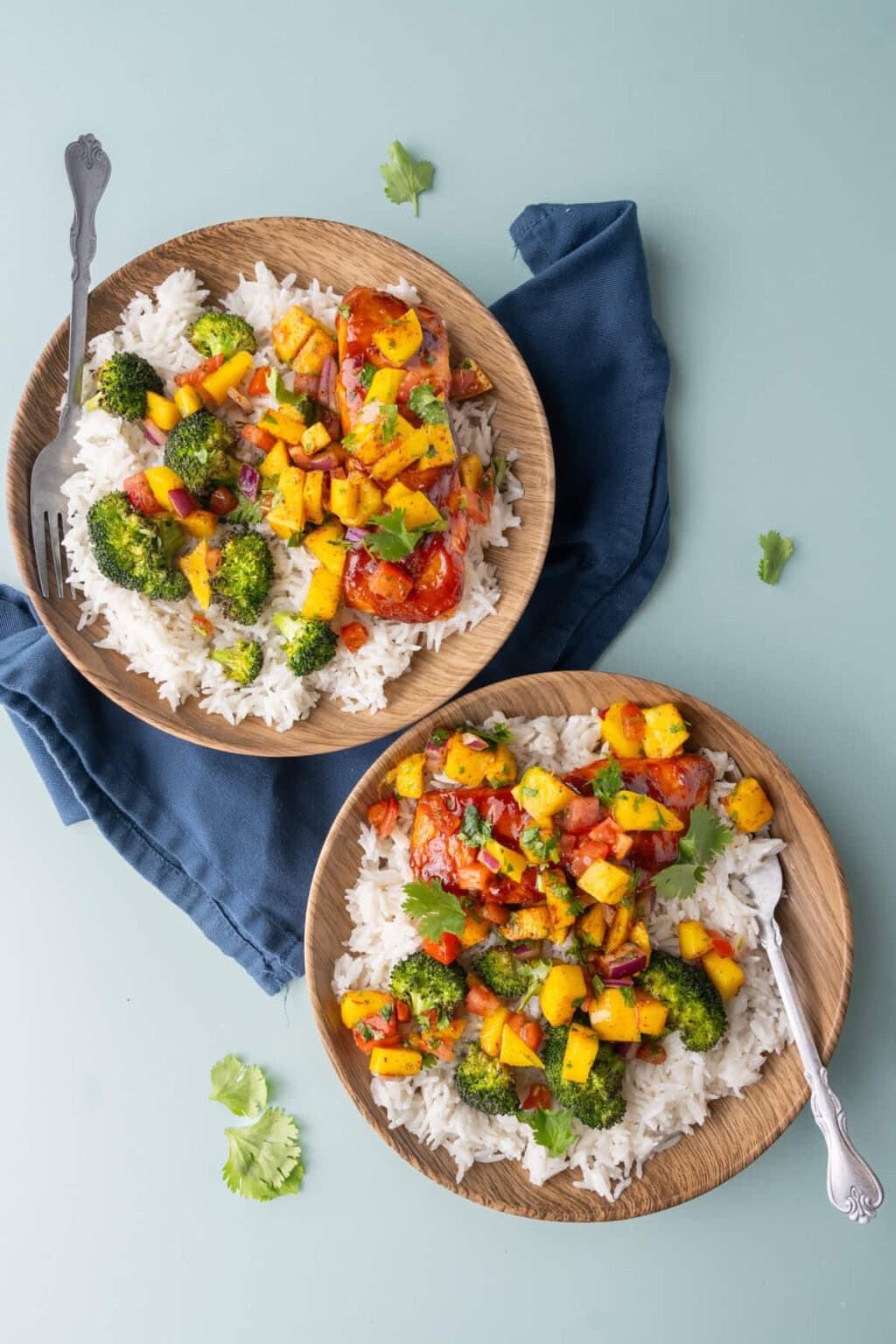 30-Minute Roasted BBQ Salmon with Mango Salsa — Marley's Menu