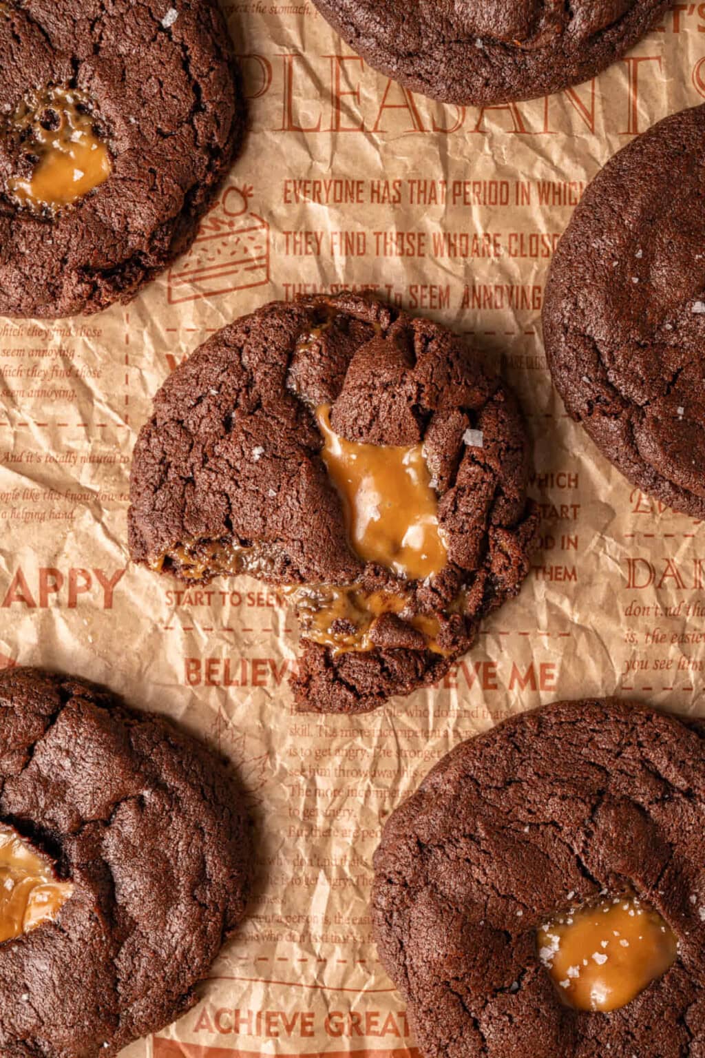 30-Minute Chewy Chocolate Caramel Cookies — Marley's Menu