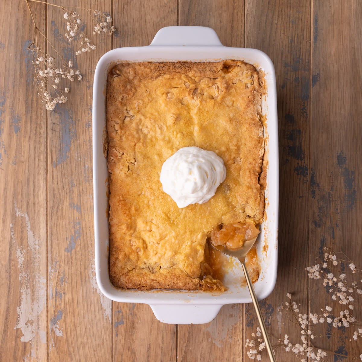 3-Ingredient Dump and Bake Apple Cake — Marley's Menu